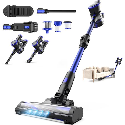 ZYVREX 掃除機 コードレス【腰痛ゼロ設計】50000PA超強力吸引+50分連続稼働 着脱バッテリー 3モード 大容量塵杯1L コードレス掃除機 HEPAフィルター ペット毛/ダニ対策 スティック/ハンディ 車…