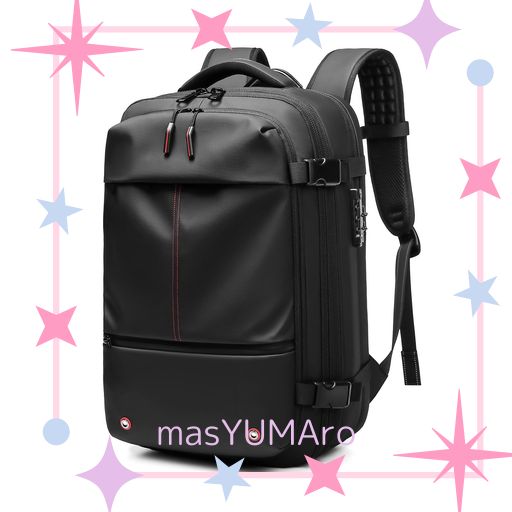 [EYAMU] ビジネスリュック リュックサック メンズ バックパック 50L 真空圧縮 PC収納 拡張可能防水 リュック 大容量 多機能 盗難防止 通気 無地 通勤通学 旅行 出張 15.6インチ プレゼント適用 …