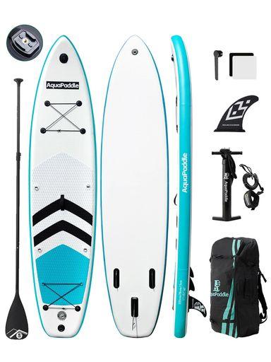 SUPボード サップボード インフレータブル スタンドアップパドルボード SUP 長さ320CM/335CM 最大安全荷重150KG 耐久性 安定性 超軽量 滑り止め 初心者 セット (グレー335CM)