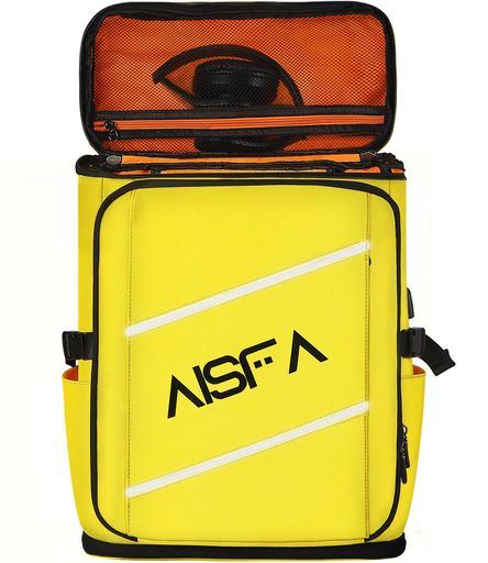 [AISFA] リュック メンズ リュックサック バックパック スクエア リュックサック 防水 17インチPC ビジネスリュック ラップトップバック 2層式 拡張機能 大容量 BAG 靴/弁当収納 USB充電ポート…