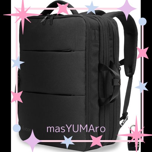 [EVOON] マルチビジネスリュック3.0 メンズ ビジネスリュック 大容量 旅行バック 防水 多機能 撥水加工 USB 15.6インチ (ブラック)