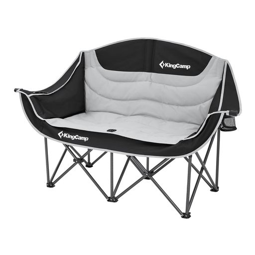 KINGCAMP アウトドア チェア 二人掛け キャンプ 椅子 2人掛け 折りたたみ式 耐荷重300KG ソファチェア カップルチェア 二人用 収納袋付き 釣り 運動会 ガーデン コンパクト 室内