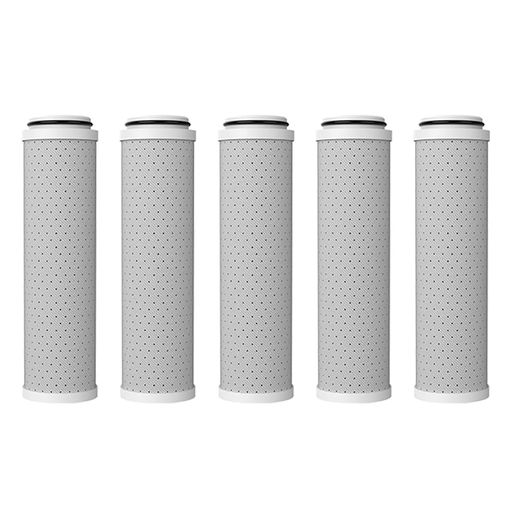 NOEND オーガニックファインバブル 三層構造活性炭フィルター シャワーヘッド塩素除去フィルター 浄水カートリッジ 2ヶ月分 交換用 (塩素除去カートリッジ/5本)