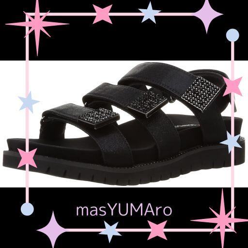 [コンポジションナイン] サンダル シャイニーベルクロストラップコンフォートサンダル レディース 2936 B 22.0 CM~22.5 CM