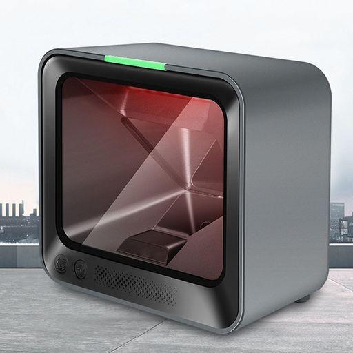 1D 2D デスクトップ バーコード スキャナー、全方向バーコード スキャナー USB プラグ アンド プレイ赤外線正確なセンシングスーパーマーケット用全方向バーコード リーダー