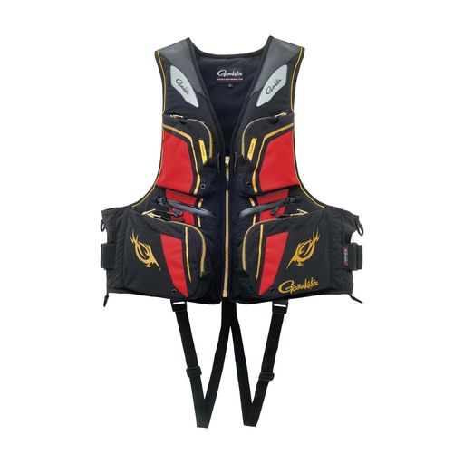 がまかつ(GAMAKATSU) フローティングベスト GM2193 ブラック×レッド L