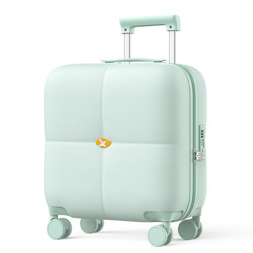[MGOB] キャリーケース スーツケース 機内持ち込み キャリーバッグ 可愛い 超軽量 フック機能 耐衝撃 静音 ダブルキャスター TSAロック ファスナータイプ 旅行 ビジネス 出張(グリーン, SSサ…