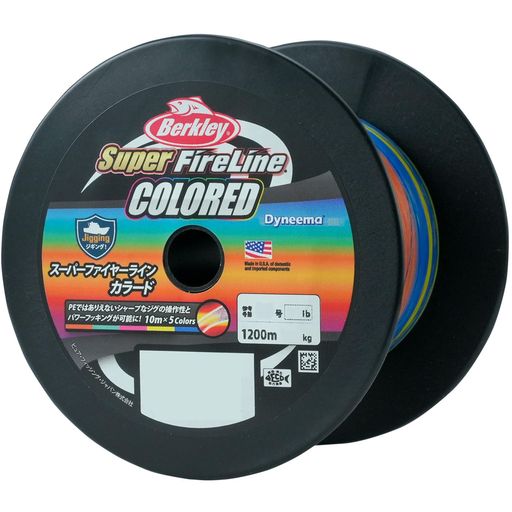 BERKLEY (バークレー) スーパーファイヤーライン 1.5号/24LB 1200M 10M毎カラード PEライン/スーパーライン/ジギング スロージギング