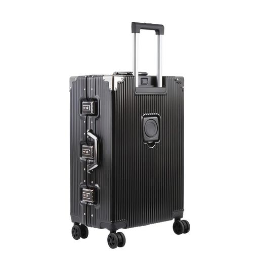 [AUDWIERR] スーツケース キャリーケース キャリーバッグ 機内持ち込み 大型 軽量 静音 ダブルキャスター TSAロック搭載 大容量 耐衝撃 旅行( ブラック, Mサイズ)