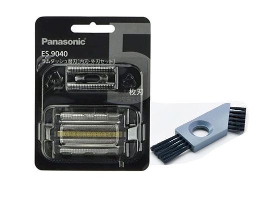 【セット】パナソニック 替刃 メンズシェーバー用 5枚刃 セット刃 ES9040+シェーバー掃除用純正ブラシ付+携帯用除菌ウェットティッシュ...