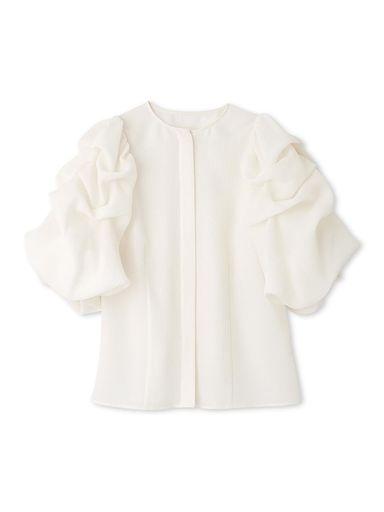 ボリュームタックスリーブシアーブラウス FWFB244133IVRF