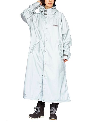 [ドキュメント] レインコート 東レエントラント使用 防水 透湿 軽量レインコート シルバー L