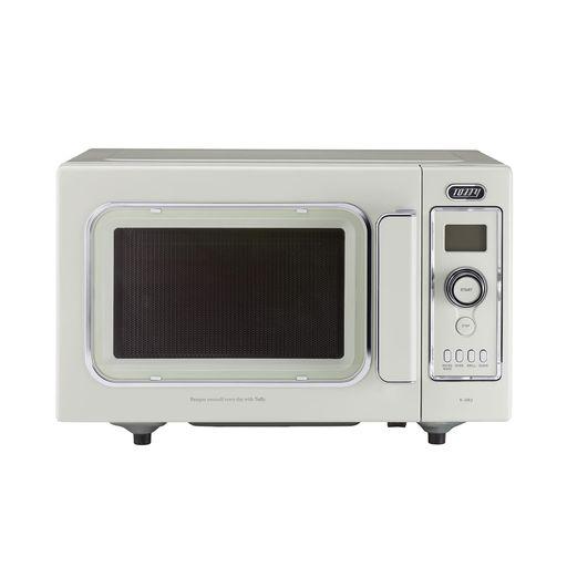 【TOFFY/トフィー】 オーブンレンジ K-DR2 あたため オーブン グリル 16L コンパクト フラットテーブル レトロ 新生活 ひとり暮らし ふたり暮らし アッシュホワイト K-DR2-AW