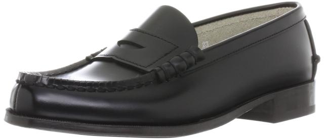 [ハルタ] ローファー トラディショナル 3E 本革 レディース 3048 ブラック 25 cm 3E