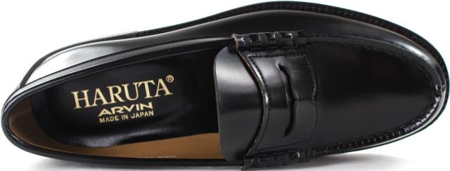 ハルタ ローファー トラディショナル 3E 合皮 メンズ 6550 ブラック 28