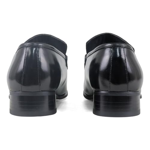 サラバンド MADE IN JAPAN スクエアトゥカウレザービットローファー