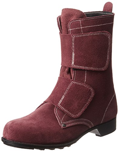 ドンケル 安全靴 ブーツ 耐熱 溶接 高炉 旋盤前等 JIS T8101革製S種合格品(V式) T-6ベロア メンズ ブラウン 24.5 cm