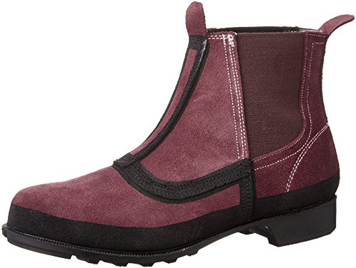 ドンケル 安全靴 短靴 サイドゴム 耐熱 溶接 高炉 旋盤前等 JIS T8101革製S種合格品(V式) T-4ベロア メンズ ブラウン 25.5 cm