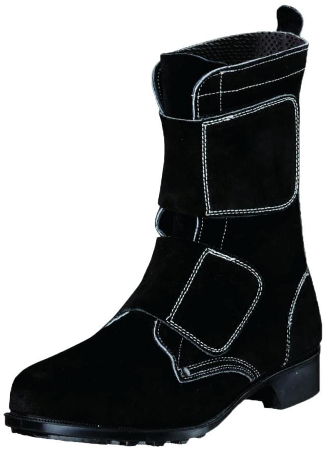 ドンケル 安全靴 ブーツ 耐熱 溶接 高炉 旋盤前等 JIS T8101革製S種合格品(V式) T-5ベロア メンズ ブラック 28.0 cm