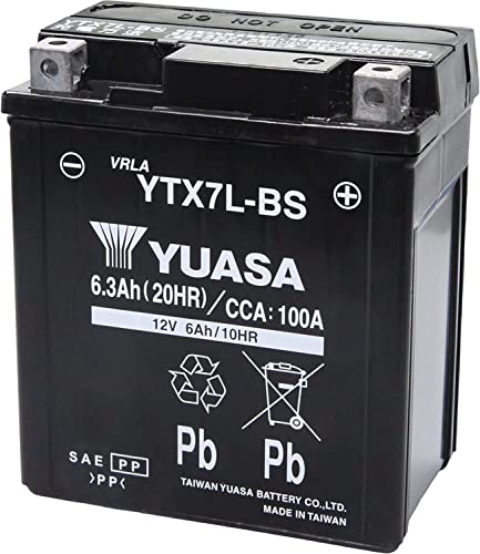TAIWAN YUASA 台湾ユアサ シールド型 バイク用バッテリー YTX7L-BSの通販はau PAY マーケット - わらわらストア ...