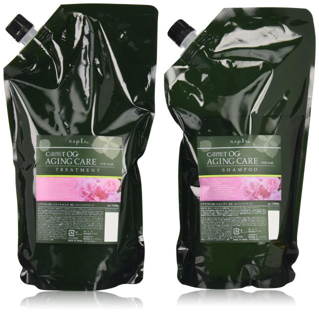 2点set ナプラ　ケアテクト OG シャンプー1200ml +トリートメント1200g ACセット 【ノンシリコン】