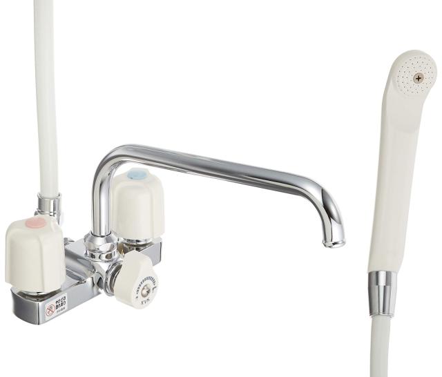 KVK デッキ型2ハンドルシャワー混合水栓 240mmパイプ付 KF14ER2の通販はau PAY マーケット - グローブストア | au PAY マーケット－通販サイト