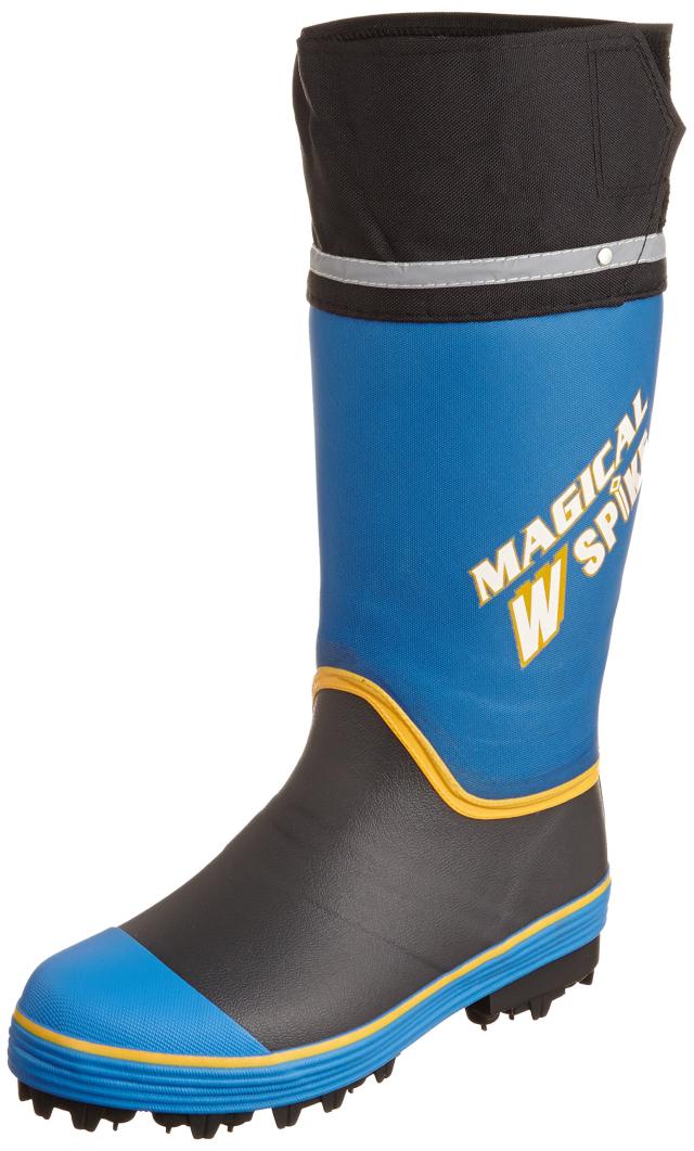 マルゴ 長靴 防滑スパ イク Wピン 軽量 反射素材 ウレタン裏地 マジカルスパ イク U960 ブルー 26.5 cm