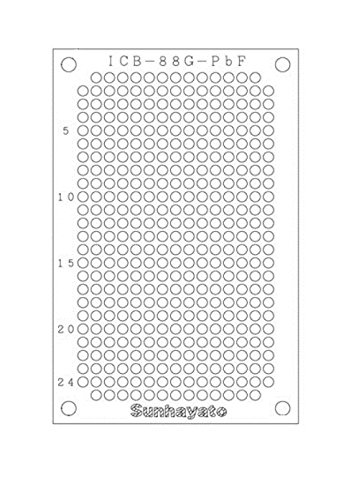 サンハヤト 小型ユニバーサル基板 ICB-88G-Pbfの通販はau PAY マーケット - MRN's SHOP | au PAY マーケット－通販サイト
