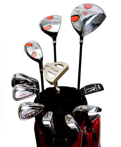 WORLD EAGLE(ワールドイーグル) F-01α メンズ ゴルフ クラブ フルセット レッド バッグver.【右用】 フレックスR WE-J-F-01-MRH-RD