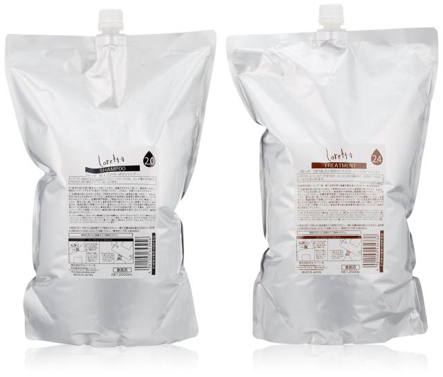 モルトベーネ ロレッタ まいにちのすっきりシャンプー 2500ml + うるうるしたい日のトリートメント 2500g 業務用セット