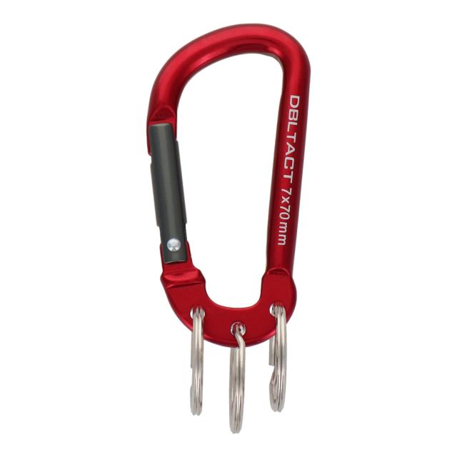 三共コーポレーション DBLTACT アルミカラビナ キーリング付 3連 レッド×ガ ンメタ(S) DT-AKT-372の通販はau PAY マーケット - くもいすとあ | au PAY ...