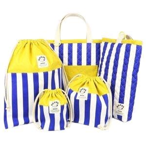 HOPPE 5点セット ネイビーストライプ 通園 通学 入園 準備 入園入学祝い 進学祝い プレゼント ギフト お祝い 幼稚園 保育園 小学校 レ