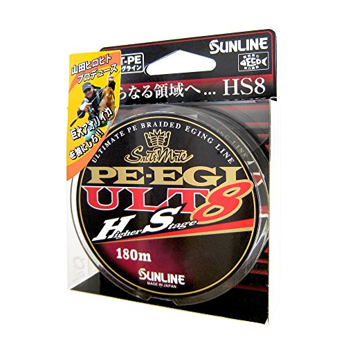 サンライン(SUNLINE) PEライン ソルティメイト PEエギ ULT HS8 180m 0.3号 2.5kg 8本 ホワイト・ピンク・ライトグリーン