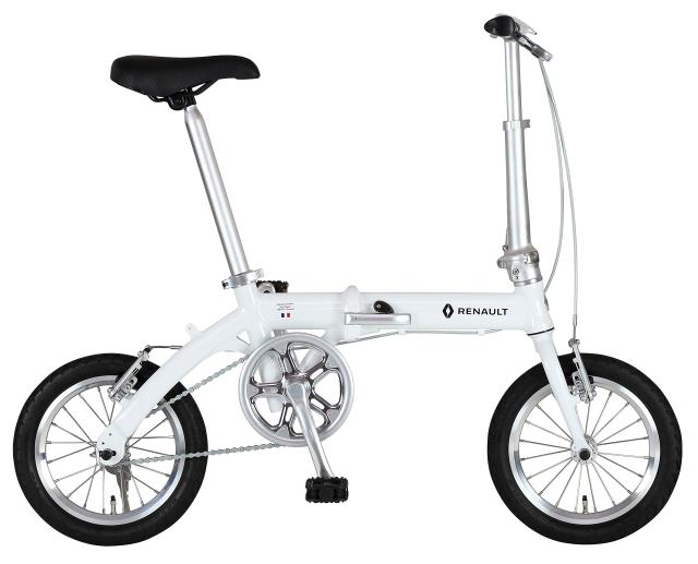 RENAULT(ルノー) LIGHT8 AL-FDB140 ホワイト 軽量アルミフレーム 14インチ コンパクト折りたたみ自転車 本体重量8.3kg 防錆チェーン/ステ