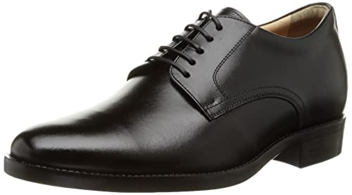 北嶋製靴工業所 シークレットシューズ メンズ ビジネス 幅広 牛革 通気性 5cm 外羽根 プレーン 日本製 紐 4E フォーマル 通勤 就活 169