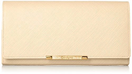 ユー バイ ウンガロ 長財布 【アイガー】 牛革 型押し ロゴ入りブローチ 内口金小銭入れ付 ダブルボタン式 UULW6AT1 レディース ベージ