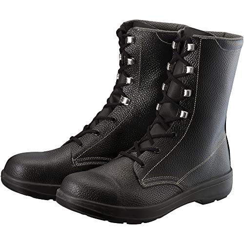 シモン 安全靴 長編上 JIS規格 快適 軽量 クッション ベーシック 紐 AW33 黒 24.5 cm 3E
