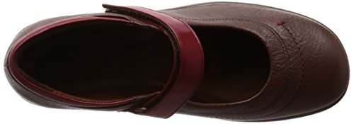 スポルス スニーカー 日本製 撥水 本革 マジック 4E 22~25cm レディース SP5630 ブラウンC 23.5cm