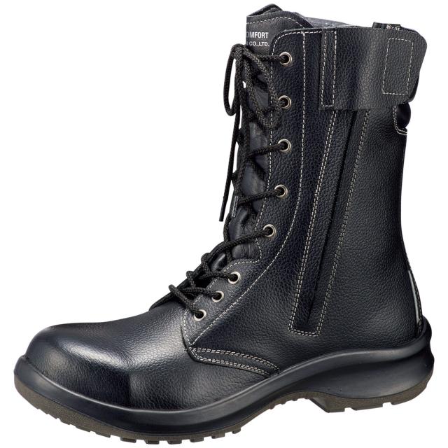 ミドリ安全 安全靴 長編上 プレミアムコンフォート PRM230F オールハトメ ブラック 24.5cm