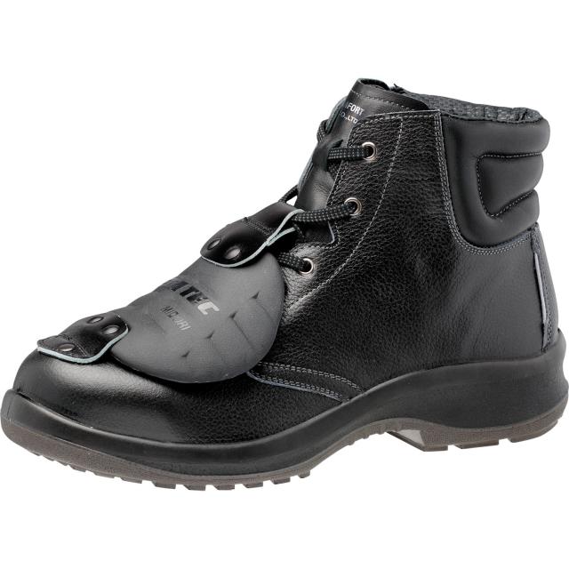 ミドリ安全 プレミアム ハイ・ベルデ 安全靴 JIS規格 中編上靴 ひも 甲プロテクタ付 普通作業 ワイド先芯 PRM220 甲プロ M2 ブラック 2