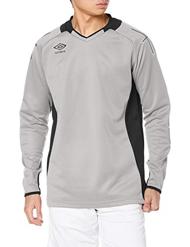 アンブロ 長袖シャツ ゴールキーパー用 サッカー フットサル Tシャツ 高強度素材 吸汗速乾 ドライ メンズ 男女兼用 SLV L