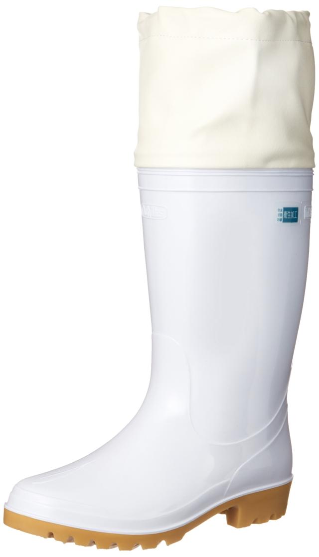 アキレス 男女兼用作業用ゴム長靴 ワークマスター OSM 655 ホワイト 28 cm 2E