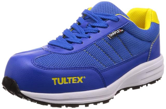 タルテックス 安全靴 作業靴 AZ56381 セーフティシューズ 樹脂先芯 JSAA B種 防水 透湿性 耐滑 耐油 クッション性 3E ブルー 26.5 cm
