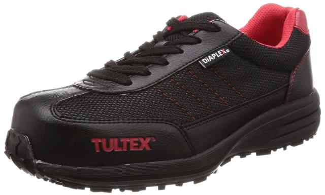 タルテックス 安全靴 作業靴 AZ56381 セーフティシューズ 樹脂先芯 JSAA B種 防水 透湿性 耐滑 耐油 クッション性 3E ブラック 22.5 cm