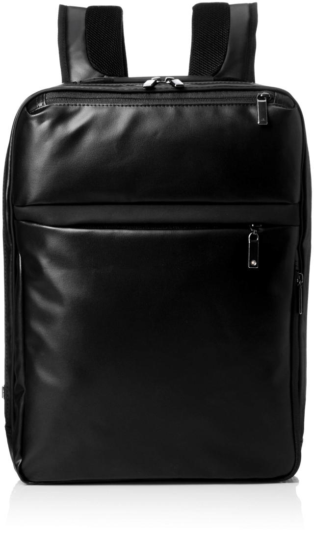 エースジーン ビジネスリュック ガジェタブルWR 15inchPC収納 【強撥水タイプ】 B4対応 13リットル 薄型 メンズ ブラック