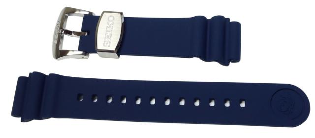 [セイコー] PROSPEX プロスペックス 20mm SBDC055 純正シリコンラバーベルト バンド R02C012J0 SBDC051 SBDC053にも装着可能 ダークブル