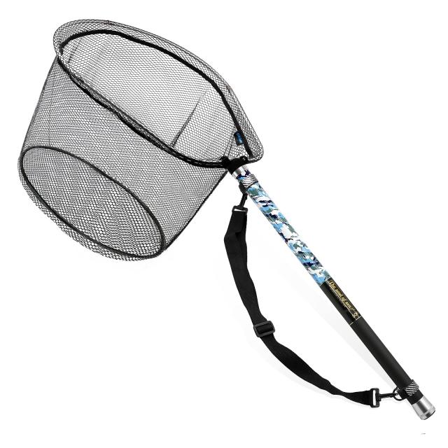 サンライク(SANLIKE) タモ網 玉網 ９段階 伸縮 カーボン製 小継玉の柄 超軽量 釣りタモ タもアミ ランディングネット 磯玉セット 4つ折り