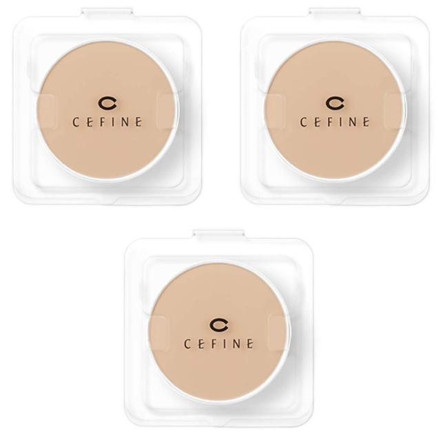 CEFINE セフィーヌ シルクウェットパウダー ファンデーション パウダーファンデーション レフィル カバー力 シルク肌 (OC130, 3個セット)の通販はau PAY マーケット ...