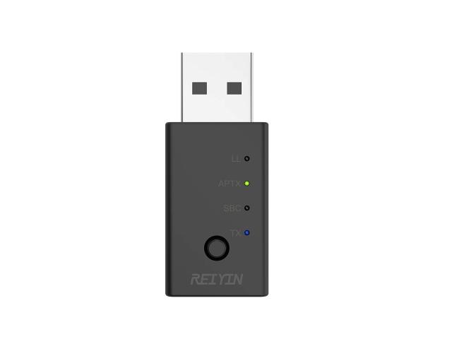 REIYIN WT-04 低遅延 Bluetooth 5.0 トランスミッター USB ワイヤレス アダプター 小型タイプ apt-X ...