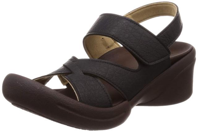 リゲッタ サンダル R-2682 レディース ウェッジソール クロスベルト バックベルト 美脚 歩きやすい 履きやすい 疲れにくい コンフォー